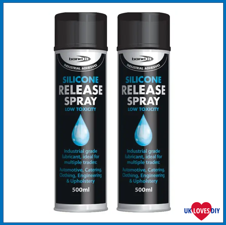 2 x Bond It Silicone Release Spray 500ml – Effective